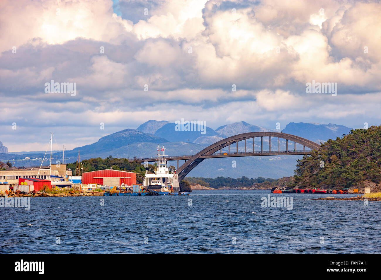 View of the port of Stavanger, Norway Stock Photo - Alamy