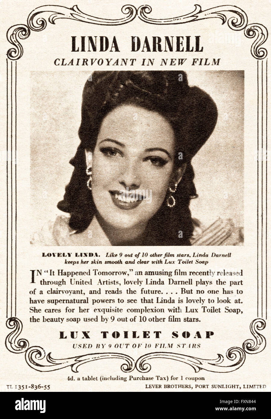 Original old vintage magazine advert from the WW2 period. Wartime ...