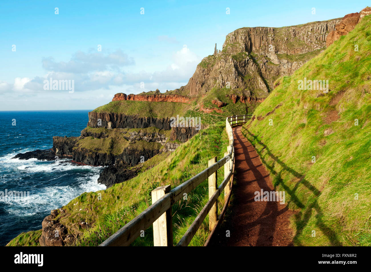 Path at the Giants Causeway, Ireland Stock Photo - Alamy