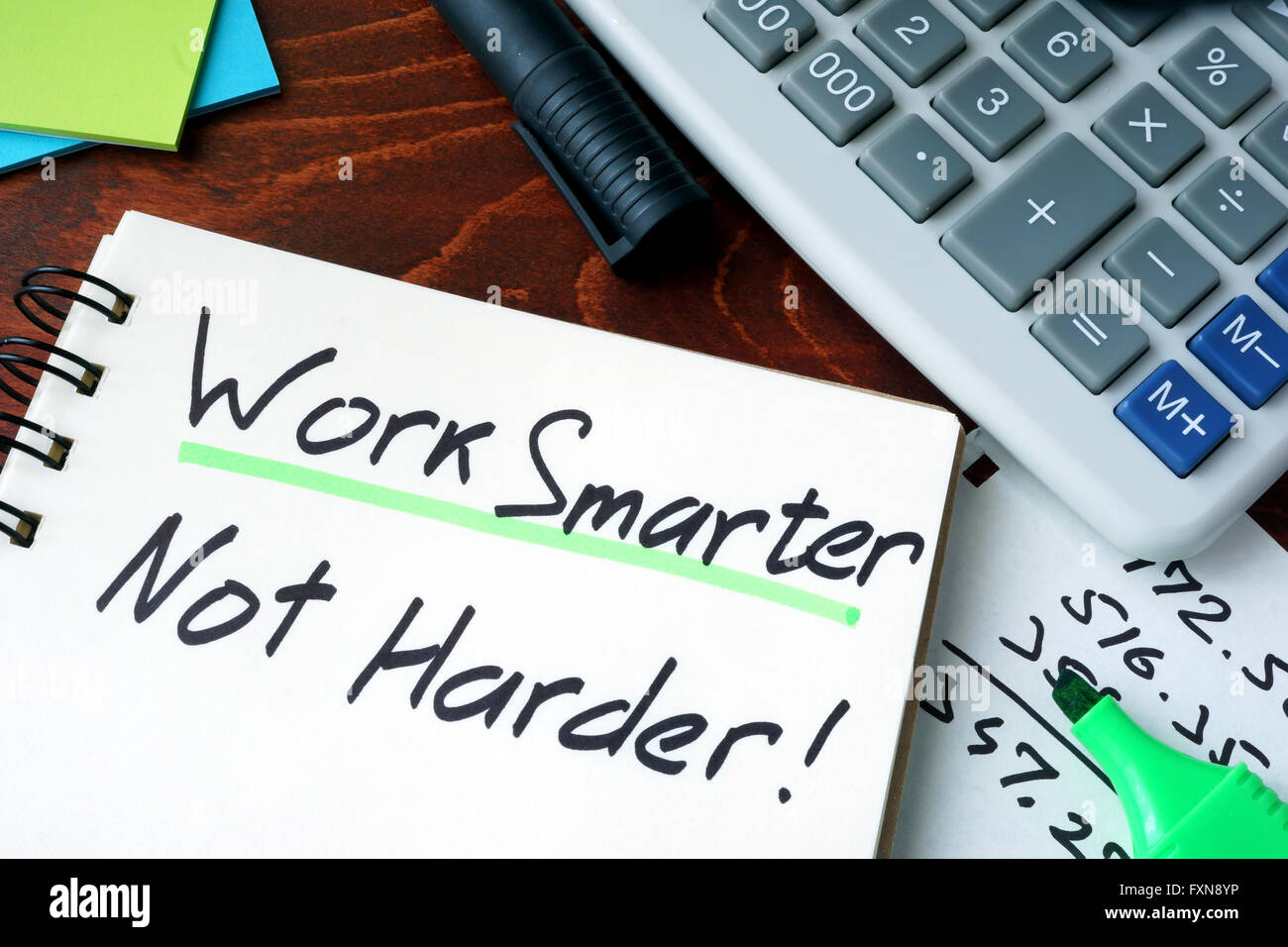 Work notepad hi-res stock photography and images - Alamy