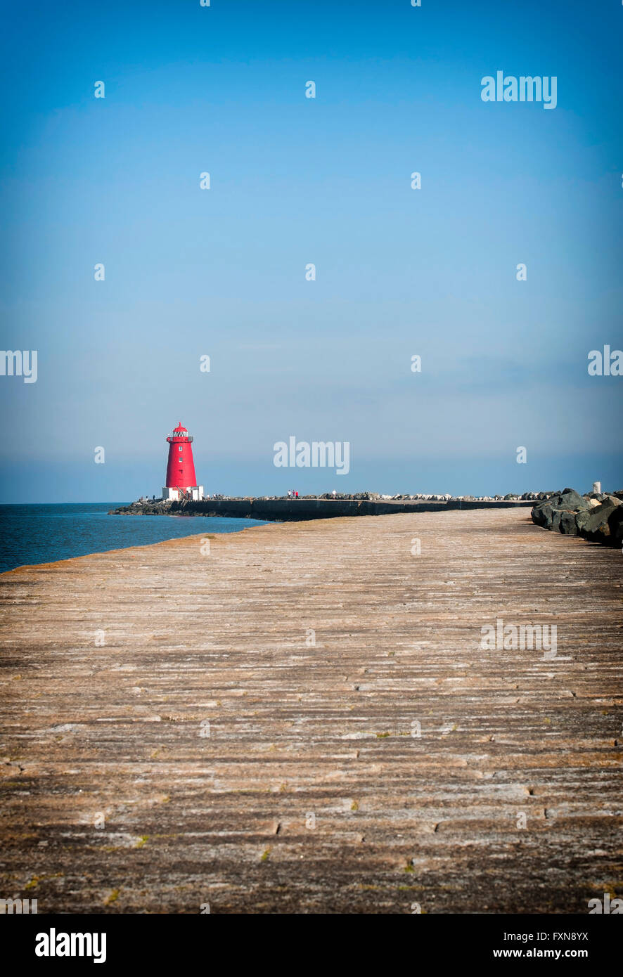 Lighthouse at the sea, Ireland Stock Photo - Alamy
