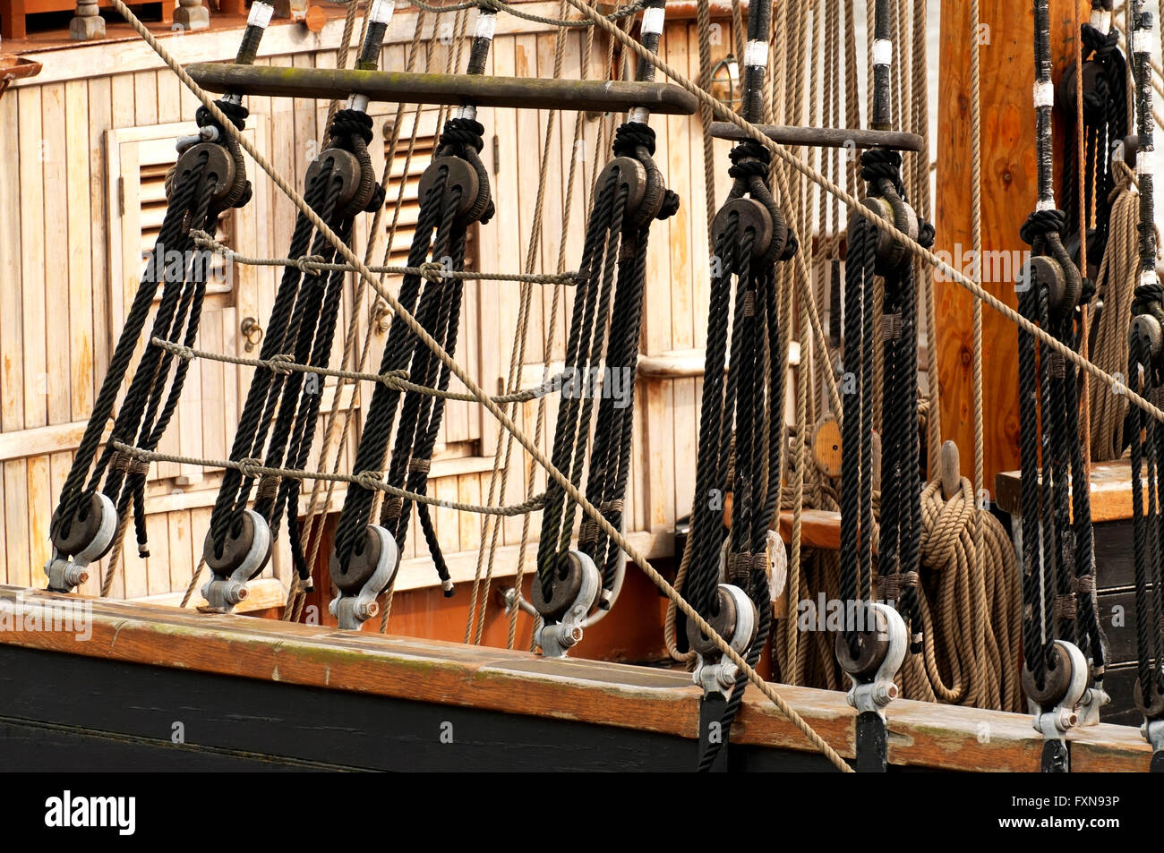 Detail of old ship Stock Photo - Alamy