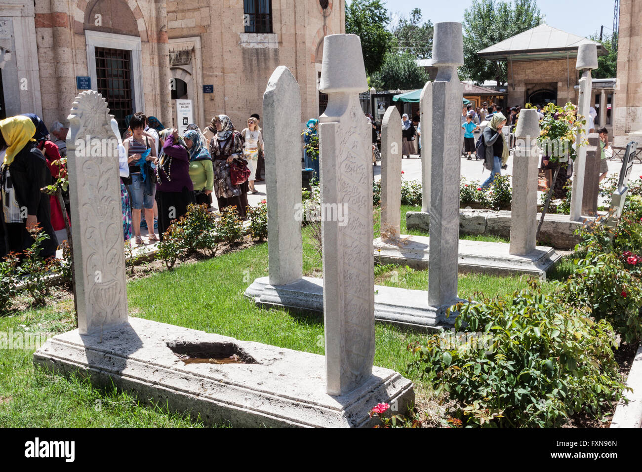 Cemetery Graves Mevlana Museum Konya Turkey Stock Photo - Alamy