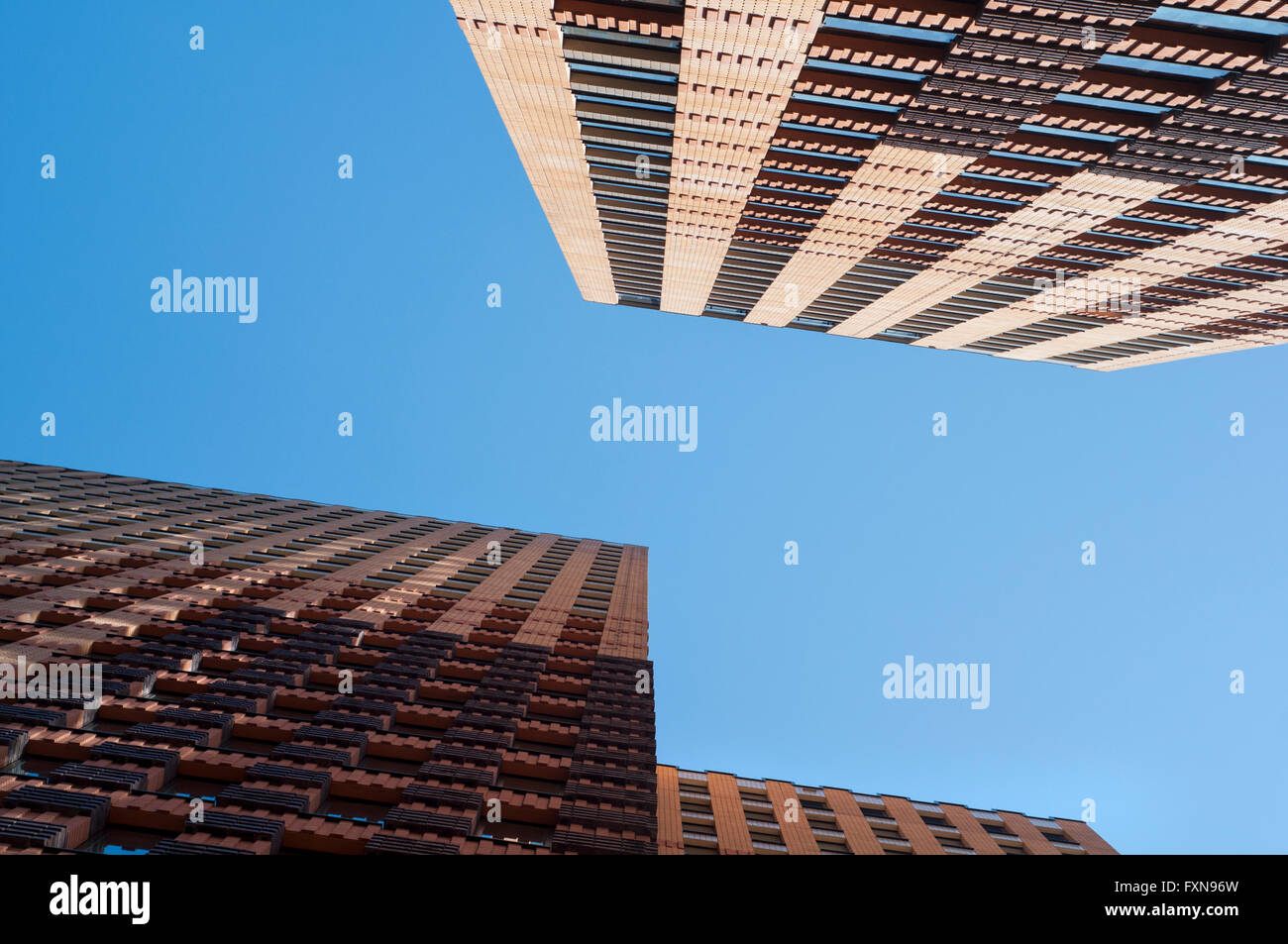 High rise office buildings in the Amsterdam Zuid area of the Dutch ...