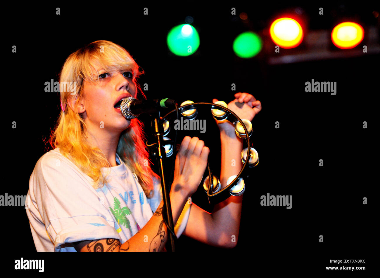 BARCELONA, SPAIN - JULY 27: Cassie Ramone, from Vivian Girls, performs ...