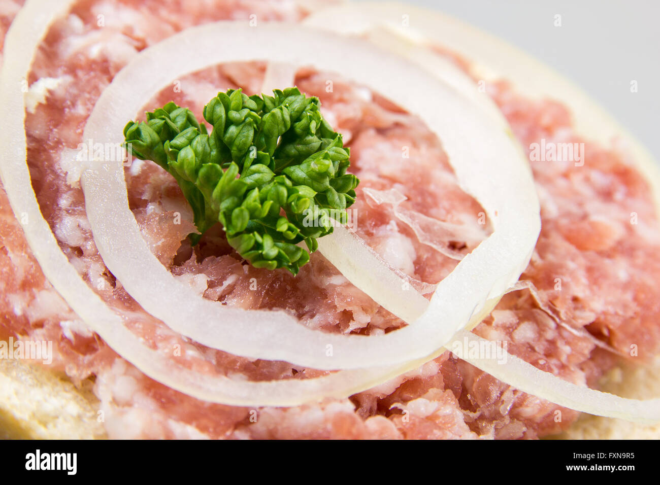 minced meat with bread Stock Photo - Alamy