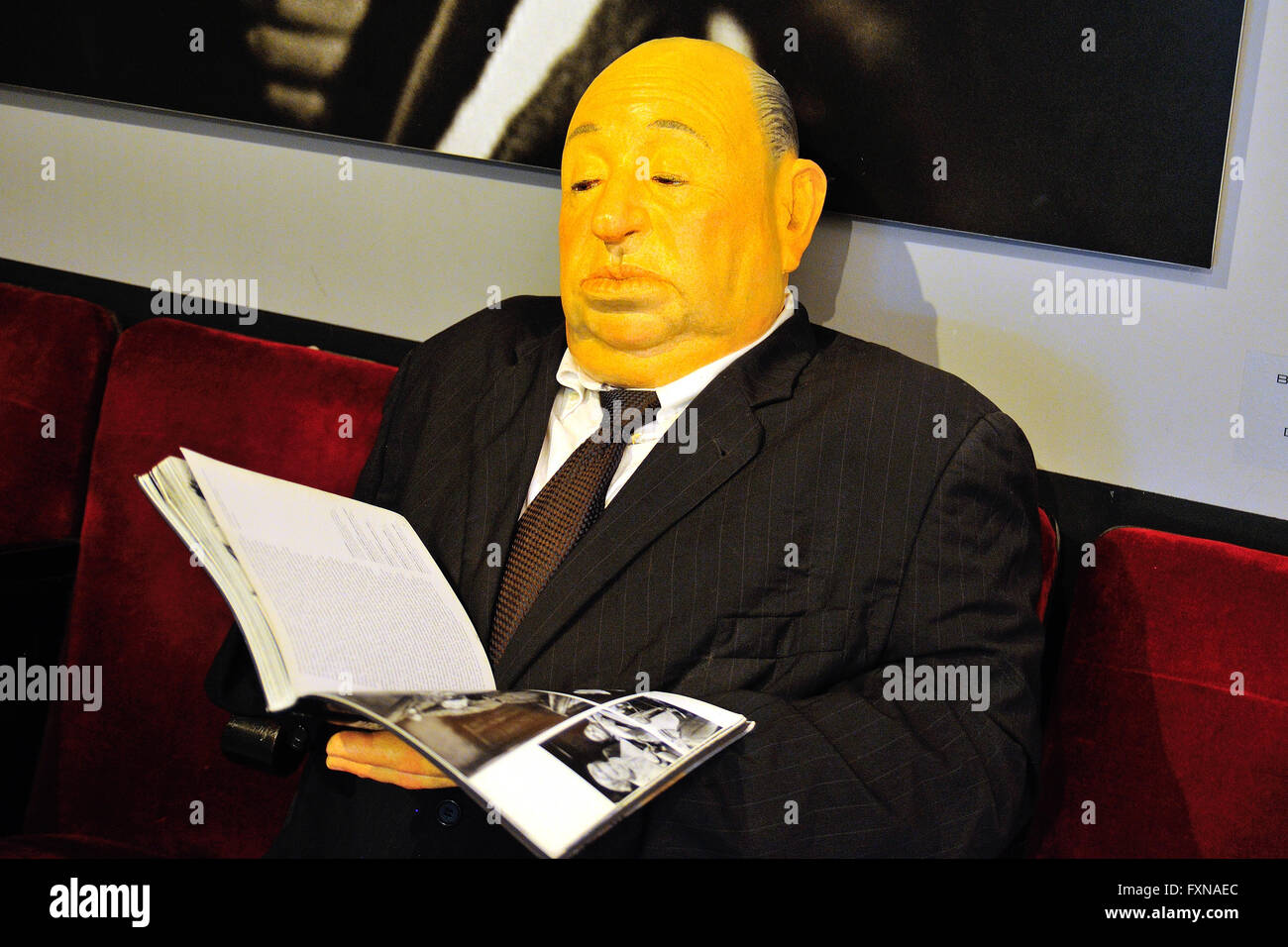 SAN SEBASTIAN, SPAIN - AUG 10: A figure in real size of Alfred ...