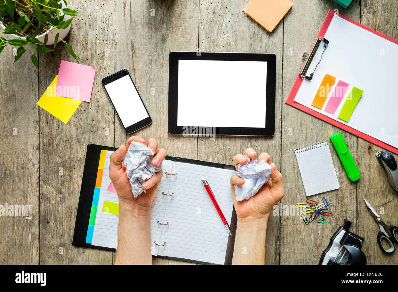 Hands holding tablet financial data hi-res stock photography and images ...