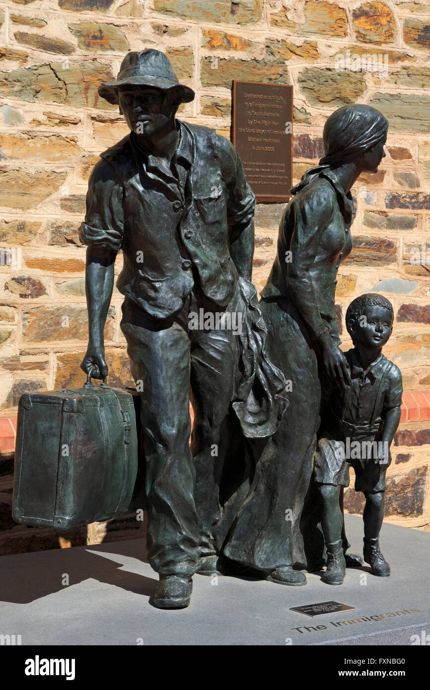 Immigrants Monument, Migration Museum, Adelaide, South Australia ...
