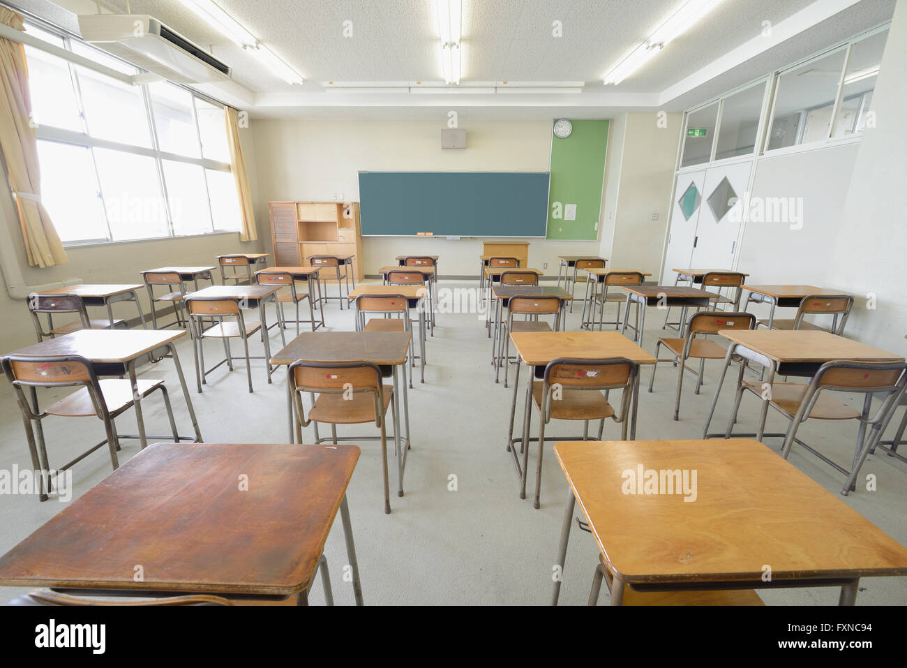 Empty High School Math Classroom