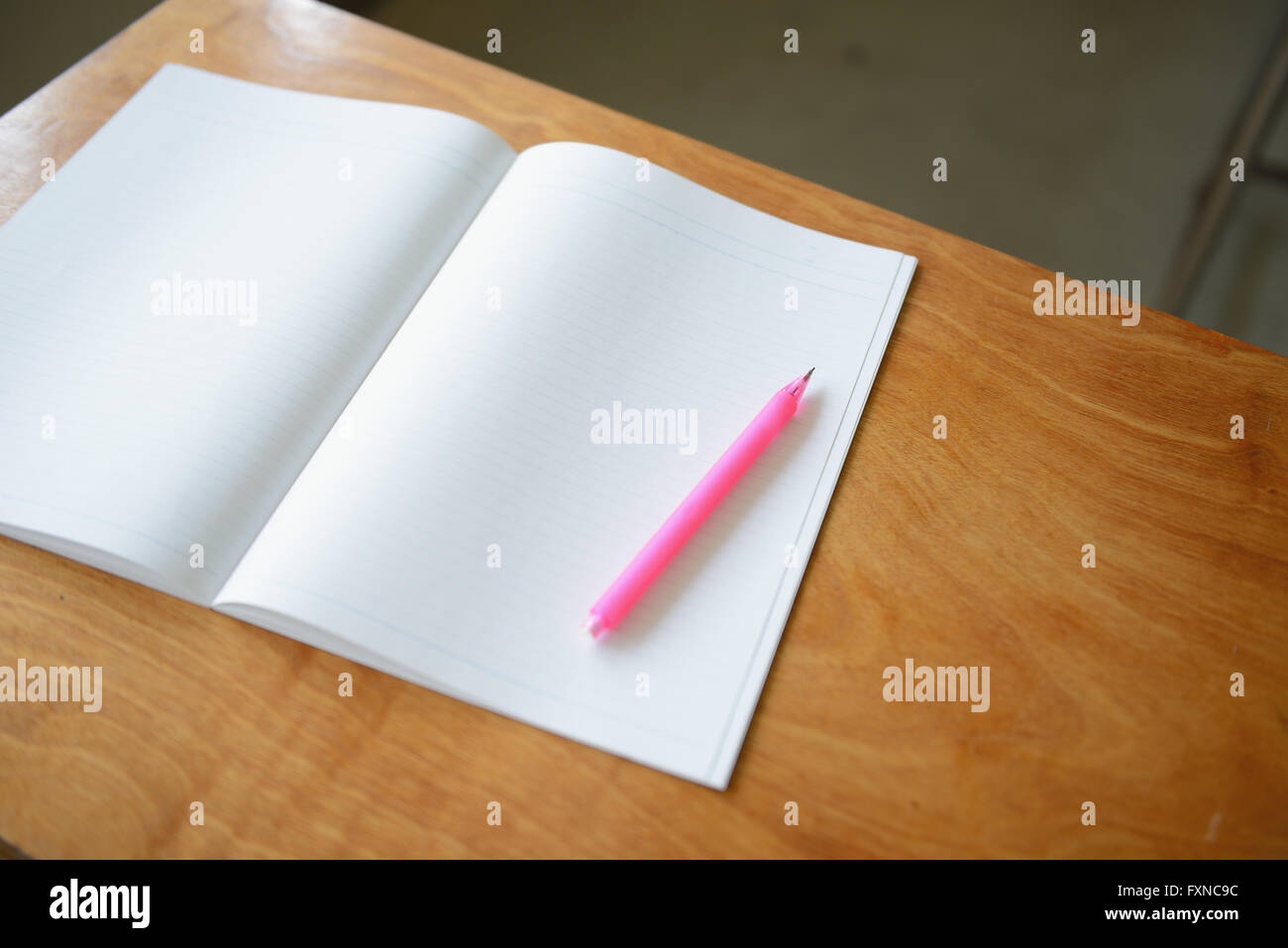 School desk above hi-res stock photography and images - Alamy