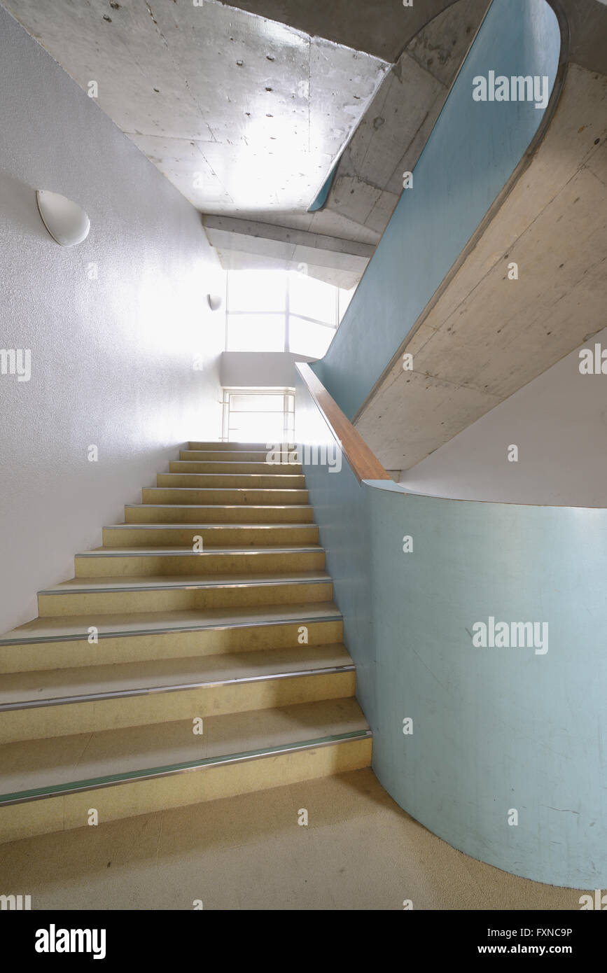 Staircase in high school hi-res stock photography and images - Alamy