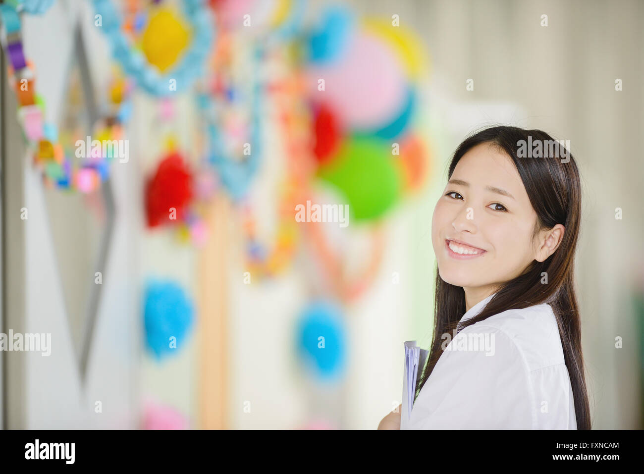 Japanese high-school student portrait Stock Photo - Alamy