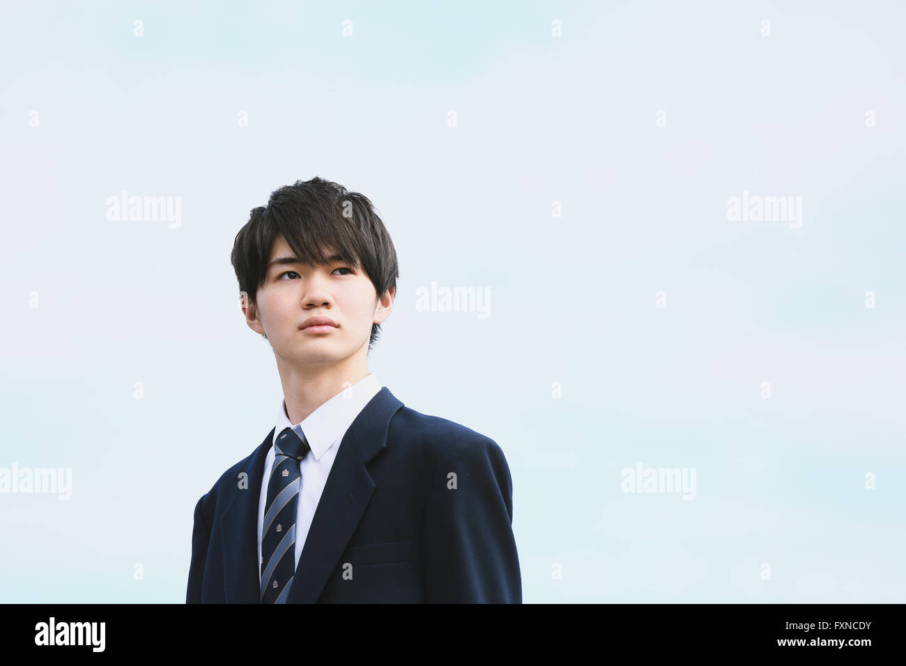 Japanese high-school student portrait Stock Photo - Alamy