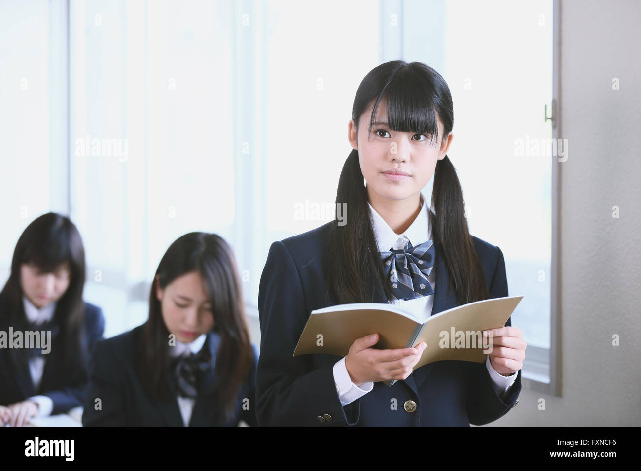 Japanese high-school students during a lesson Stock Photo - Alamy
