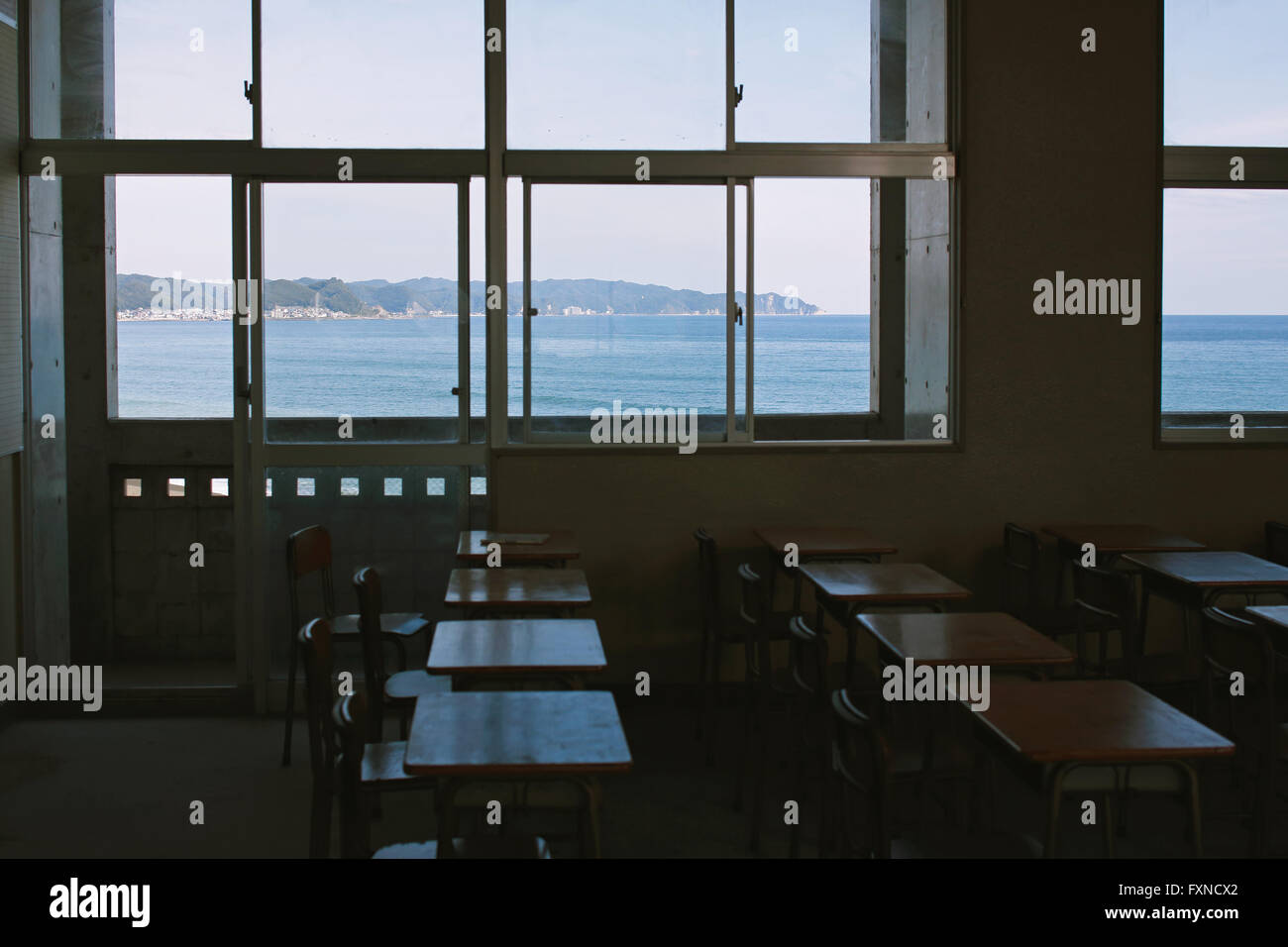 Empty high school classroom Stock Photo - Alamy