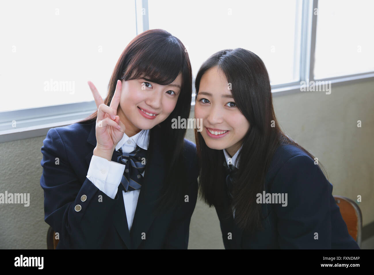 Japanese high-school students in classroom Stock Photo - Alamy