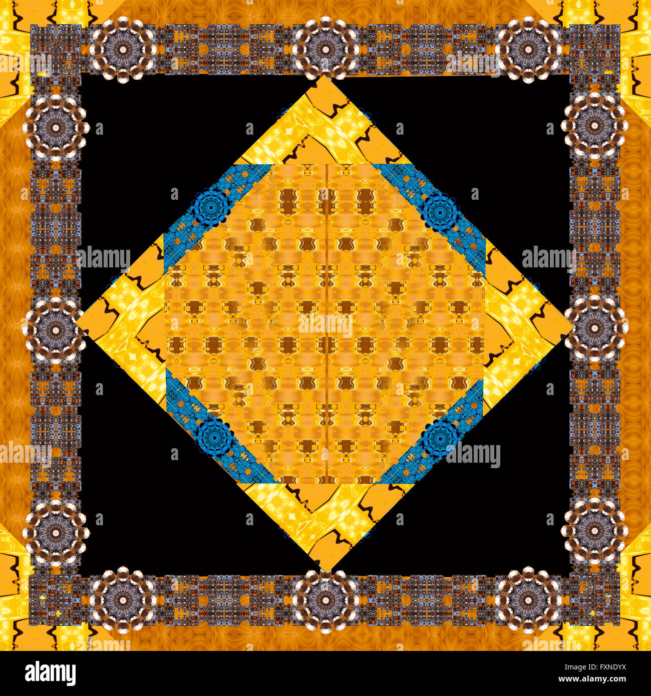 yellow square design Stock Photo - Alamy