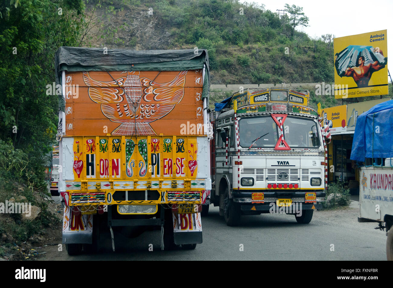 Indian truck back hi-res stock photography and images - Alamy