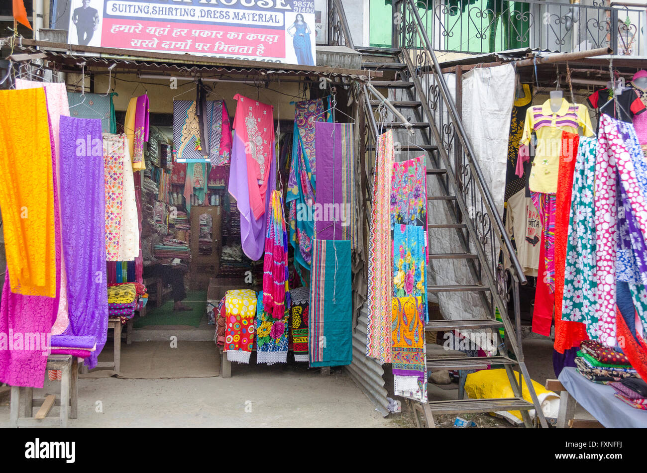 Material shop, Simla, Himachal Pradesh, India Stock Photo - Alamy