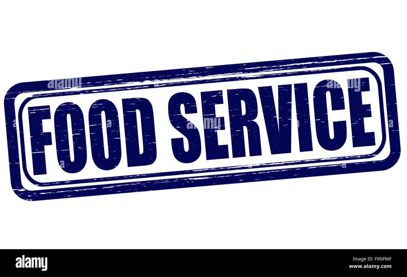 Stamp with text food service inside, vector illustration Stock Photo ...