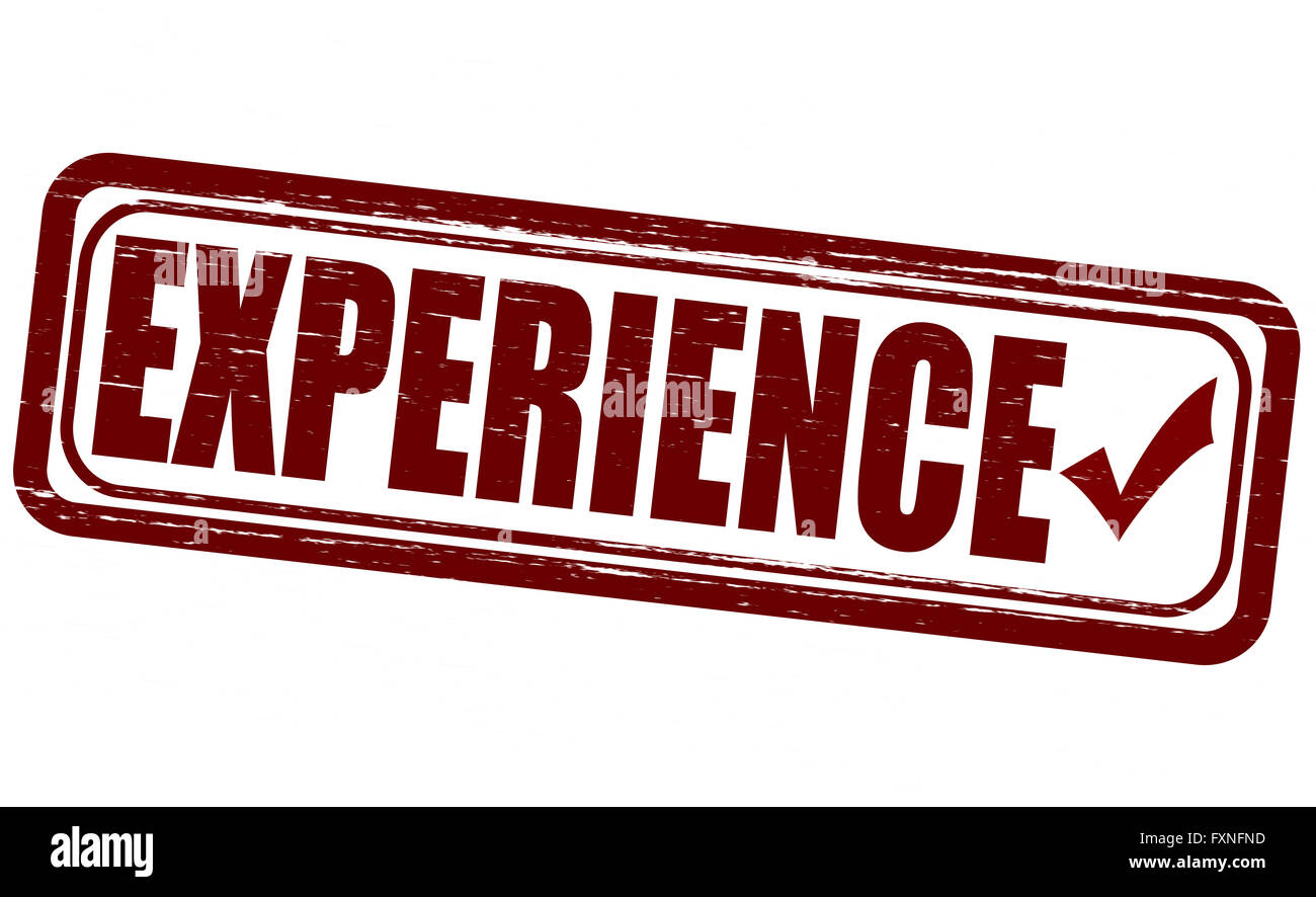 Stamp with word experience inside, vector illustration Stock Photo - Alamy