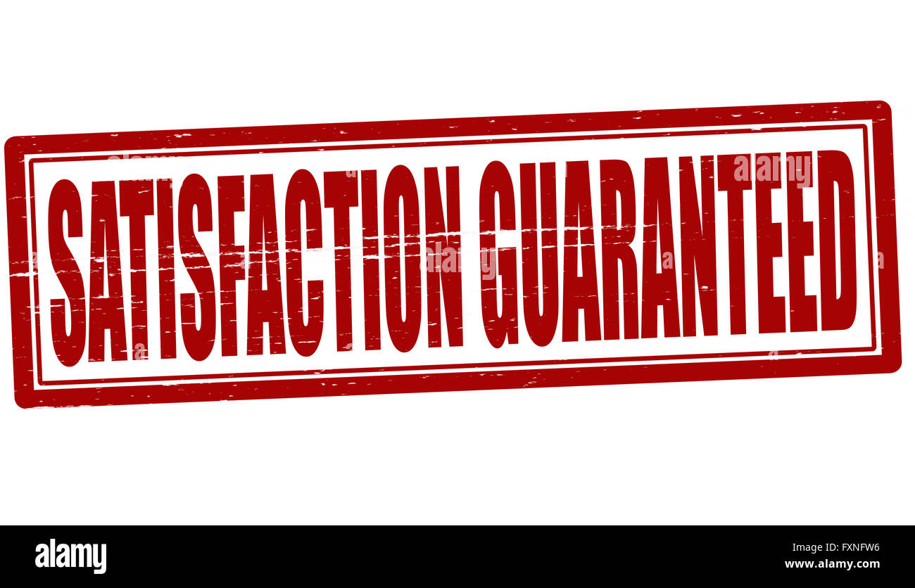 Stamp with text satisfaction guaranteed inside, vector illustration ...