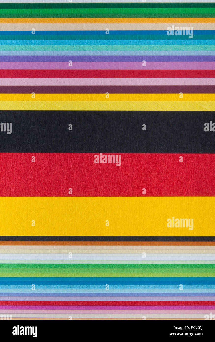 Stack of colorful cardboard stack Stock Photo - Alamy