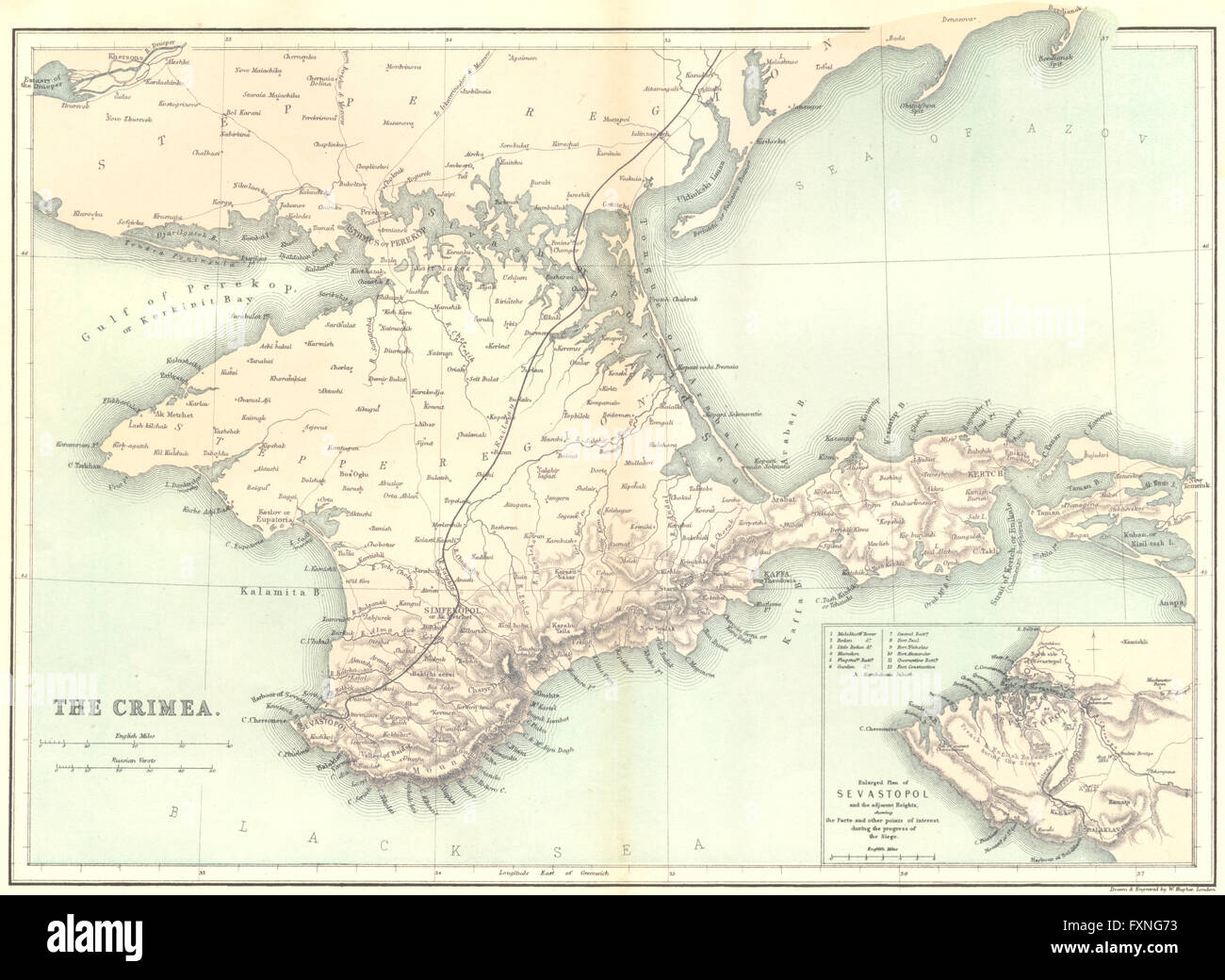 Crimea map hi-res stock photography and images - Alamy