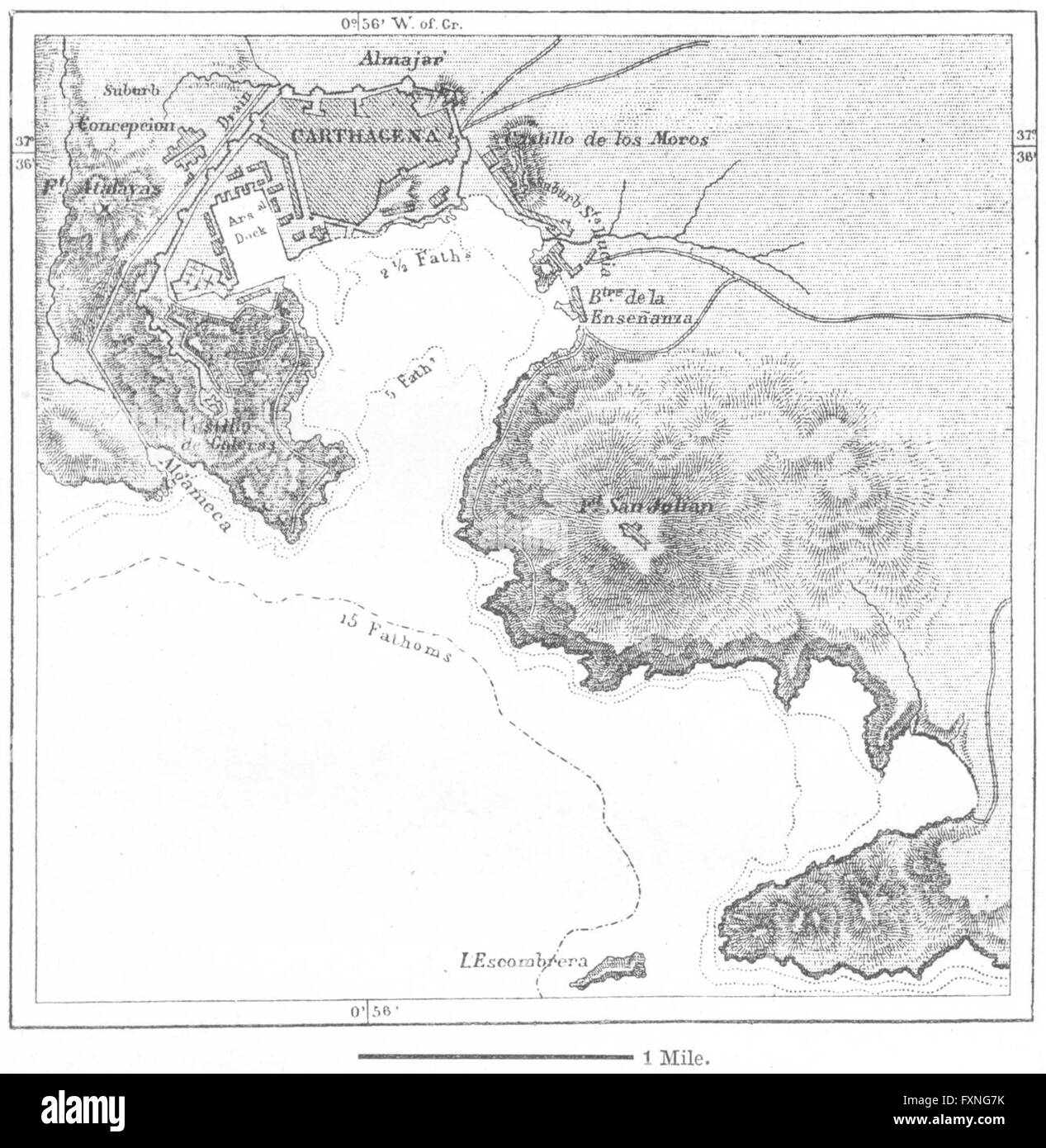 Map of cartagena hi-res stock photography and images - Alamy
