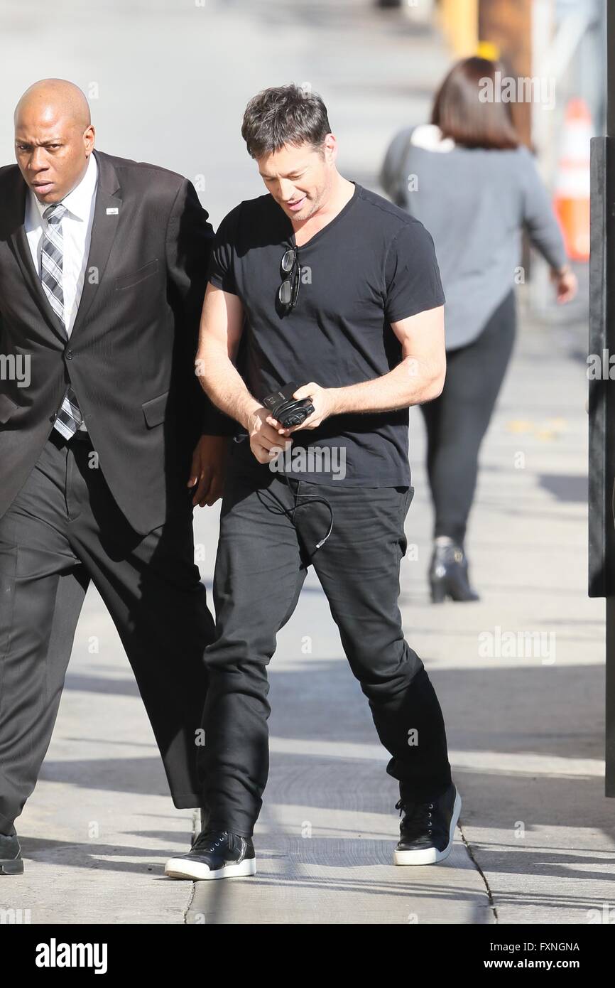 Harry Connick, Jr. seen arriving at the ABC studios for Jimmy Kimmel ...
