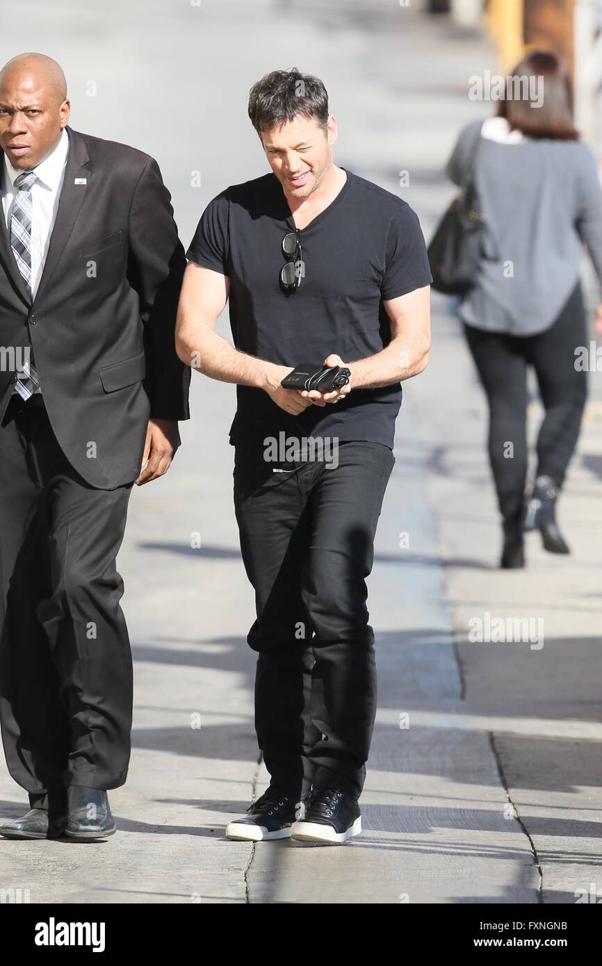 Harry Connick, Jr. seen arriving at the ABC studios for Jimmy Kimmel ...