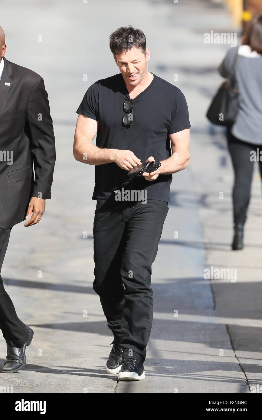 Harry Connick, Jr. seen arriving at the ABC studios for Jimmy Kimmel ...