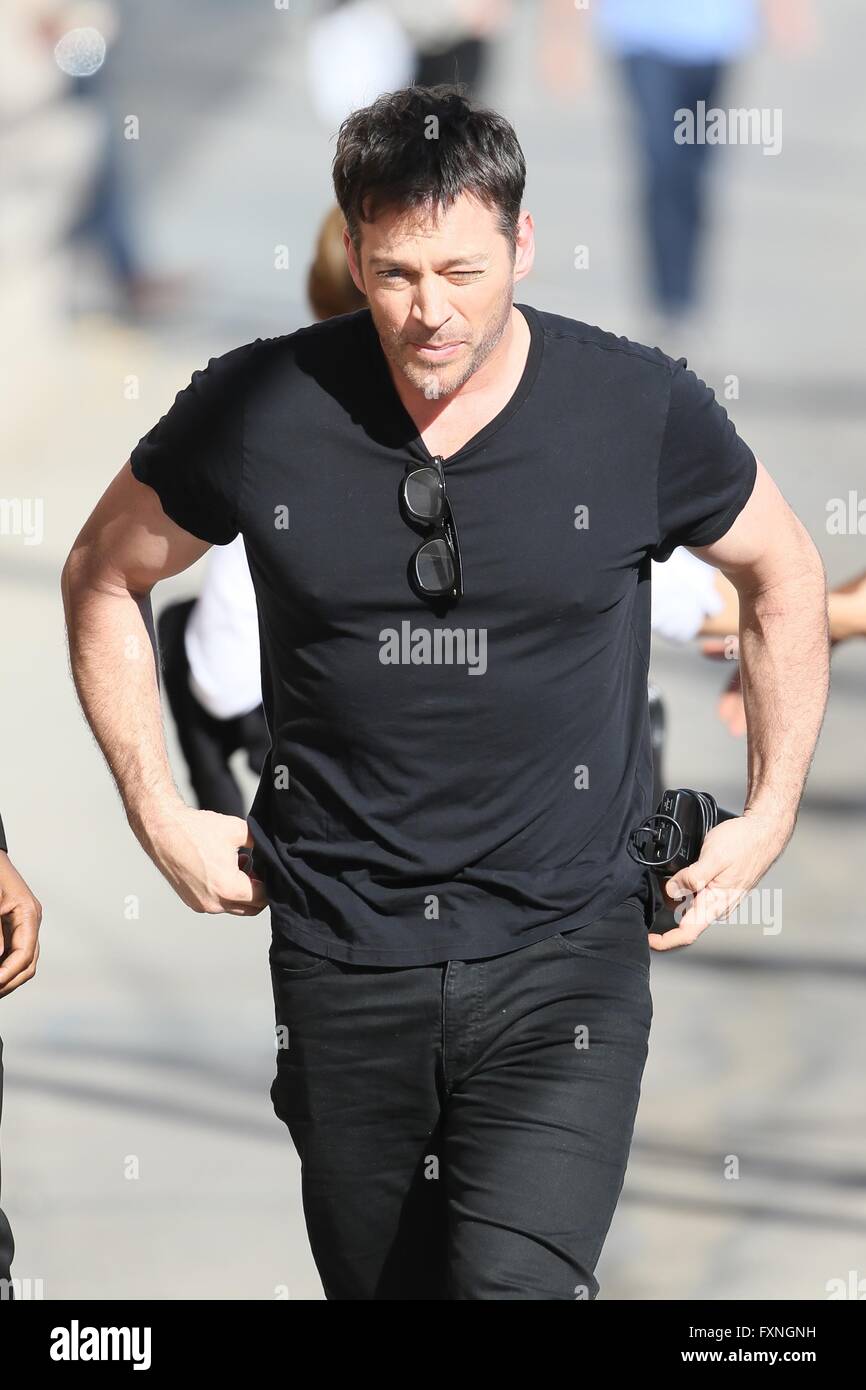 Harry Connick, Jr. seen arriving at the ABC studios for Jimmy Kimmel ...