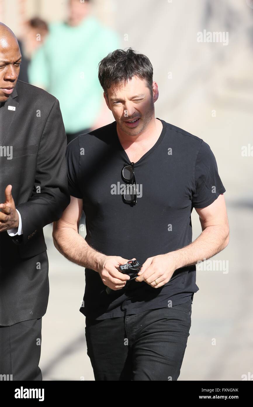 Harry Connick, Jr. seen arriving at the ABC studios for Jimmy Kimmel ...