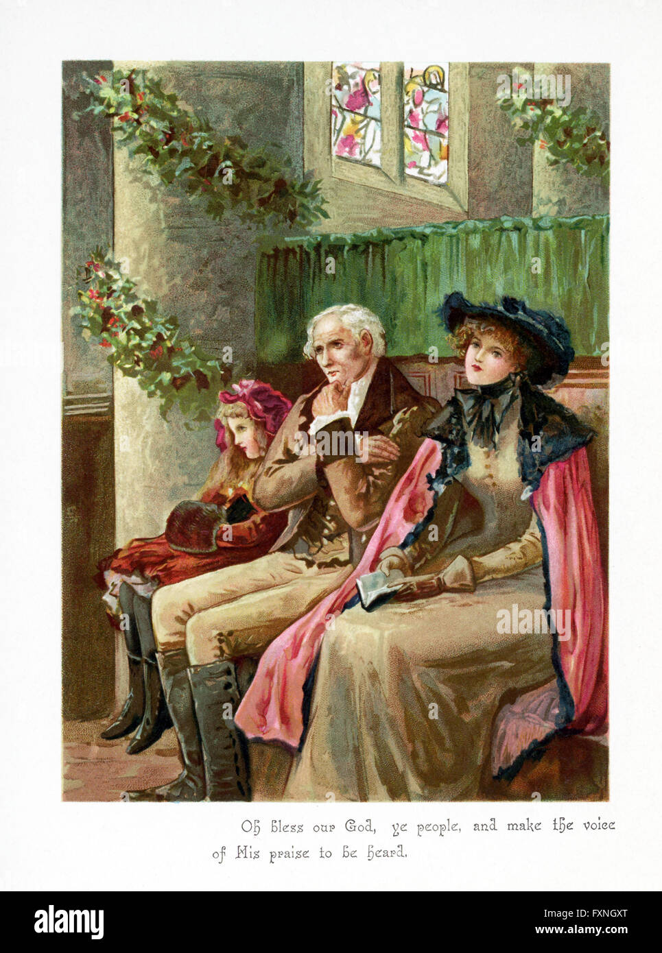 Family church pew hi-res stock photography and images - Alamy