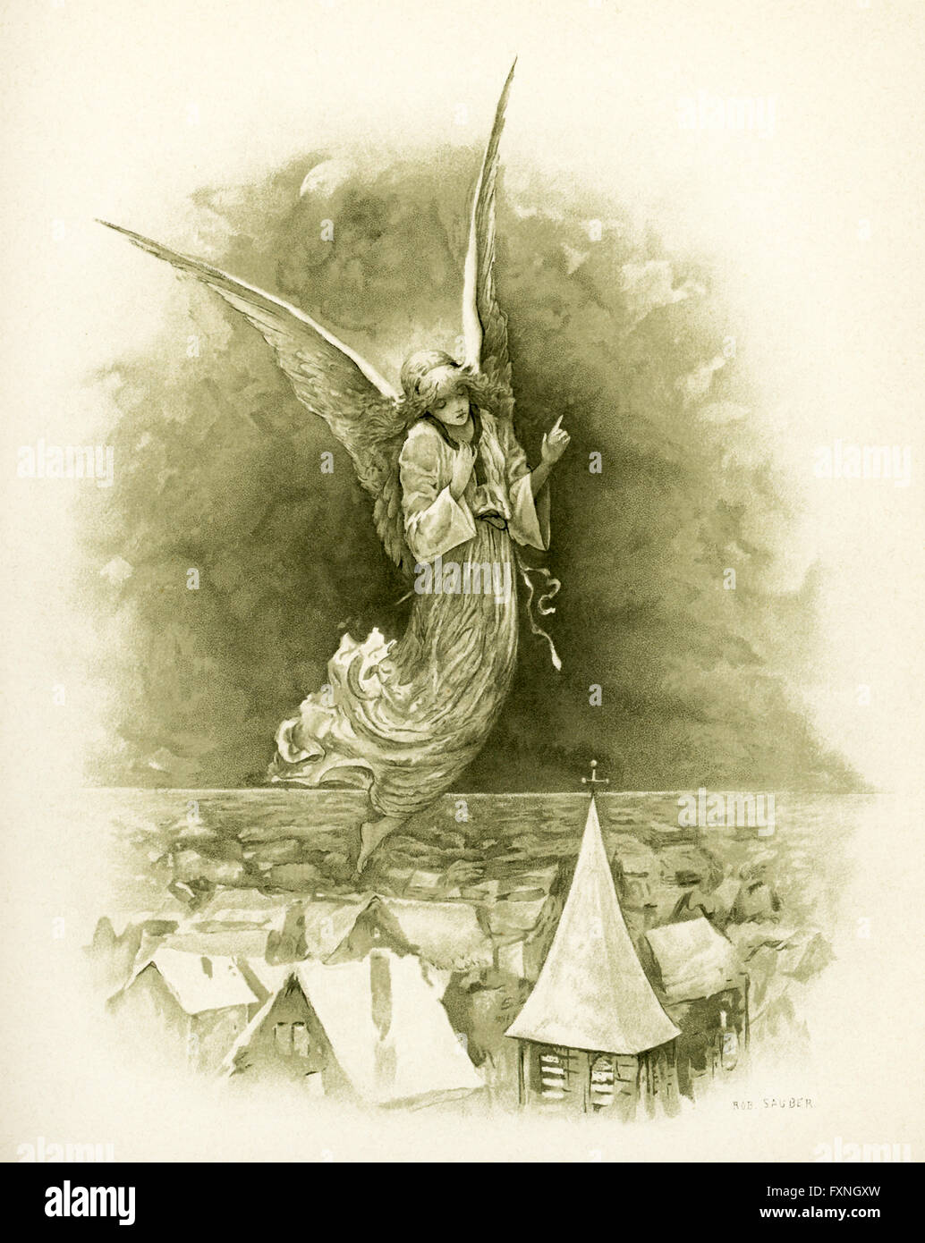 Angel Flying High Resolution Stock Photography and Images - Alamy