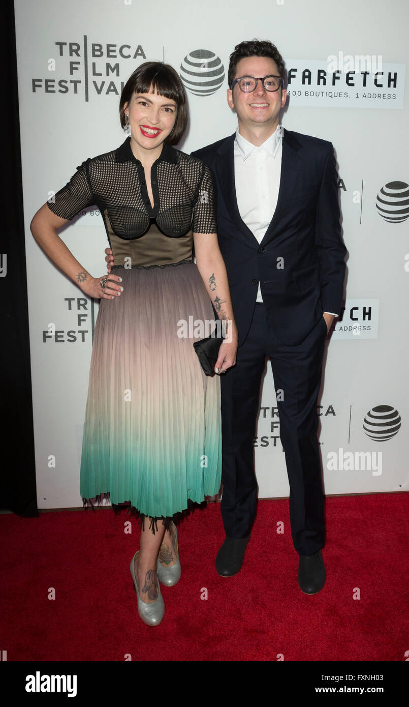 New York, NY USA - April 13, 2016: Sofia Hultquist and Ian Hultquist ...
