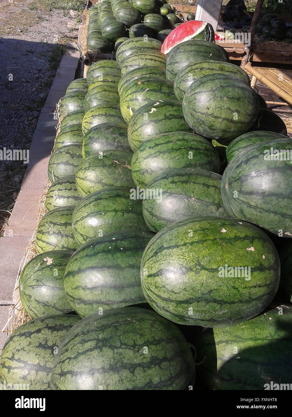 Watermelon fruit market hi-res stock photography and images - Alamy