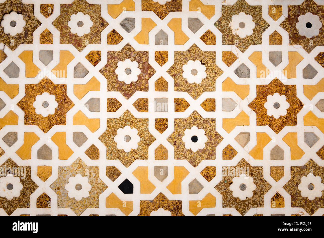 Detail on facade of Itamad-ud-Dualah, Agrah Stock Photo - Alamy