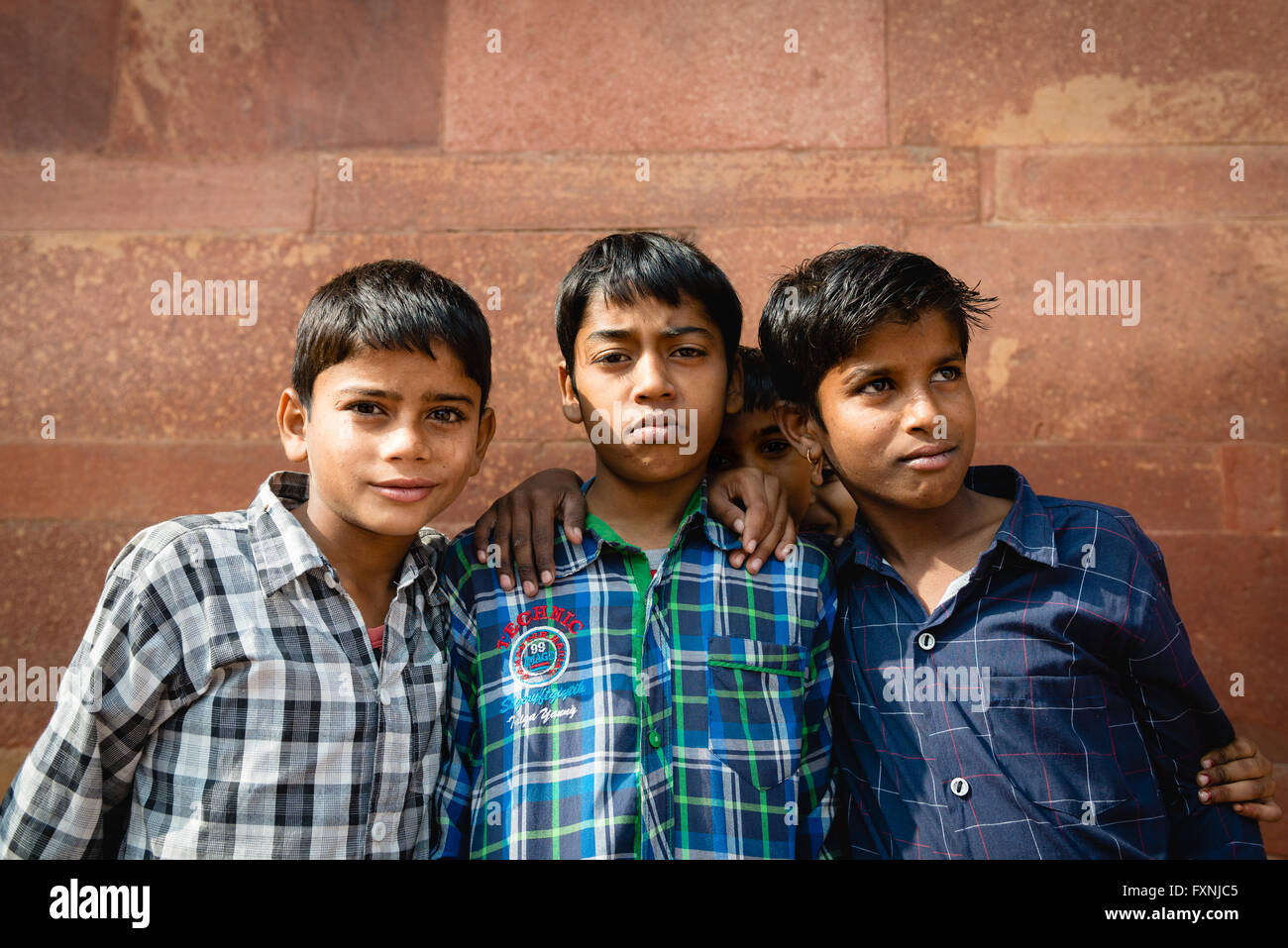 Group of Indian children Stock Photo - Alamy