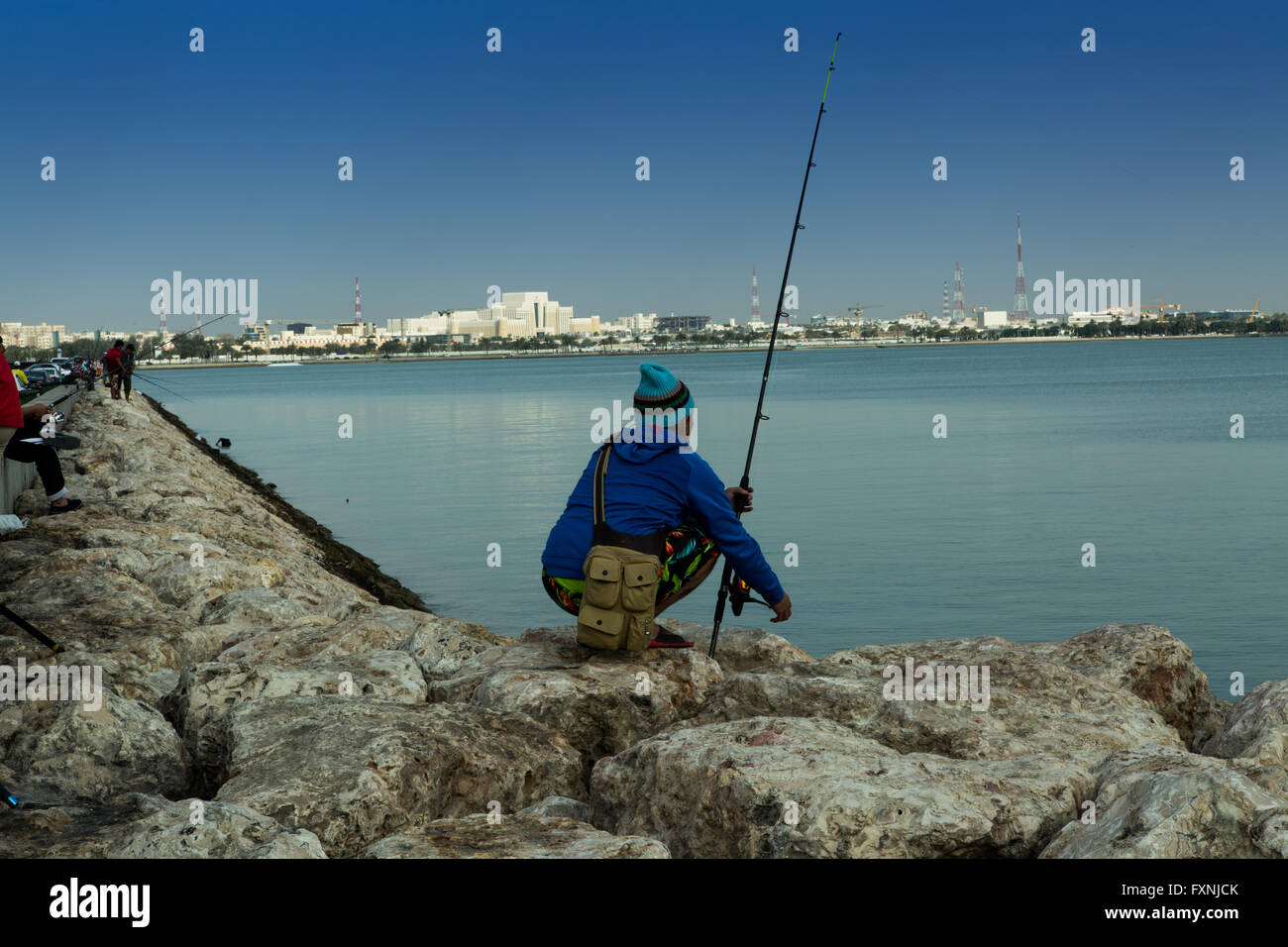 Fisherman at work Stock Photo - Alamy