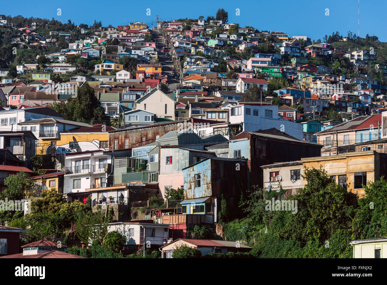 Chile wood houses hi-res stock photography and images - Alamy