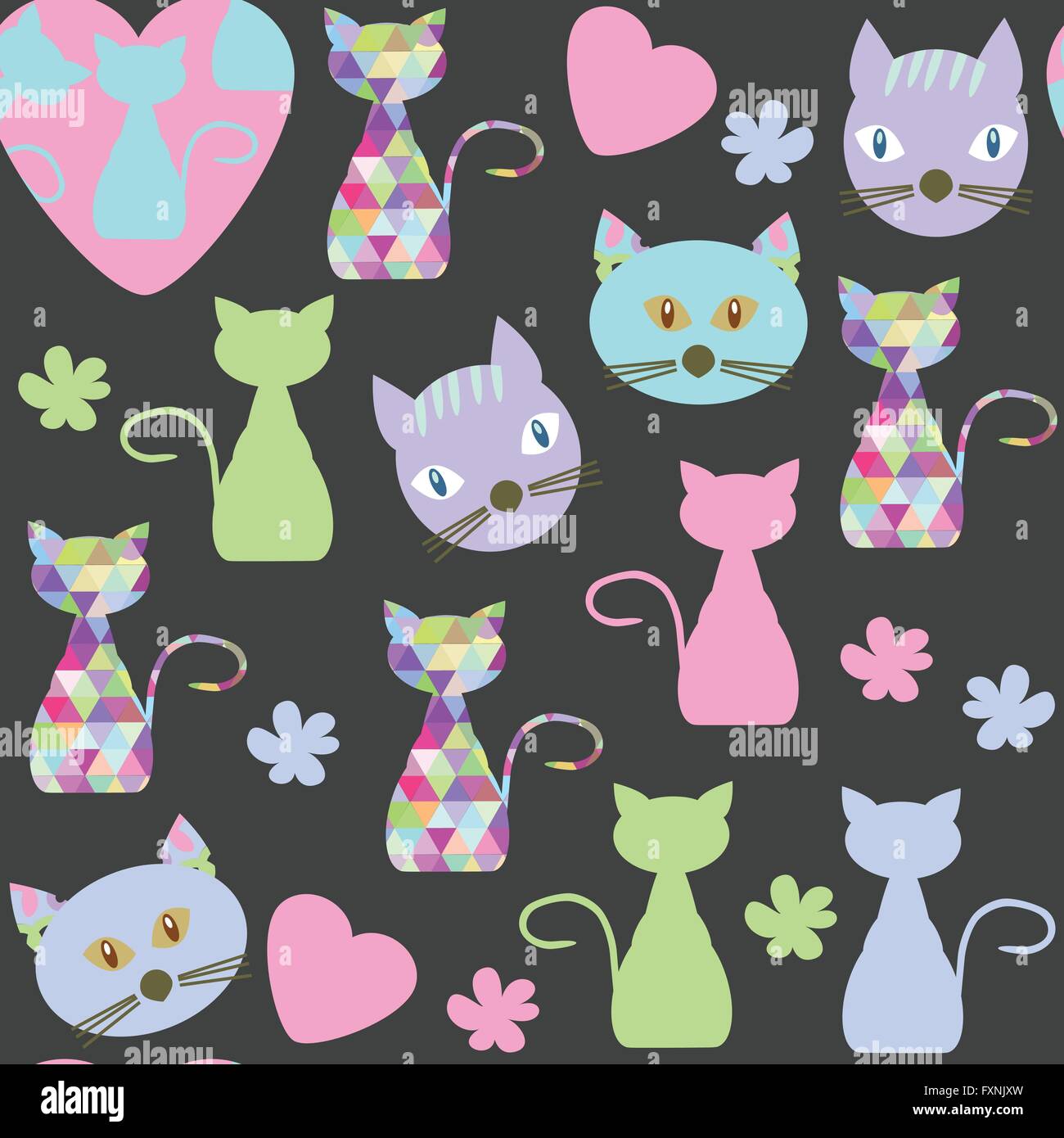 Cats paw print in Stock Vector Images - Alamy