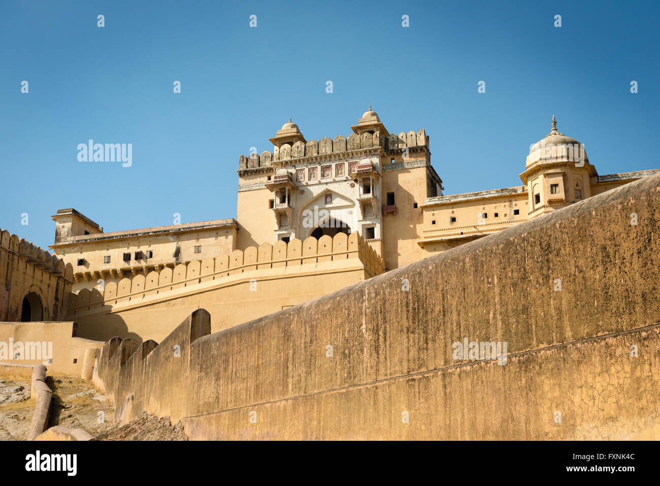 Rooftop and towers at Amber Fort, Jaipur Stock Photo - Alamy