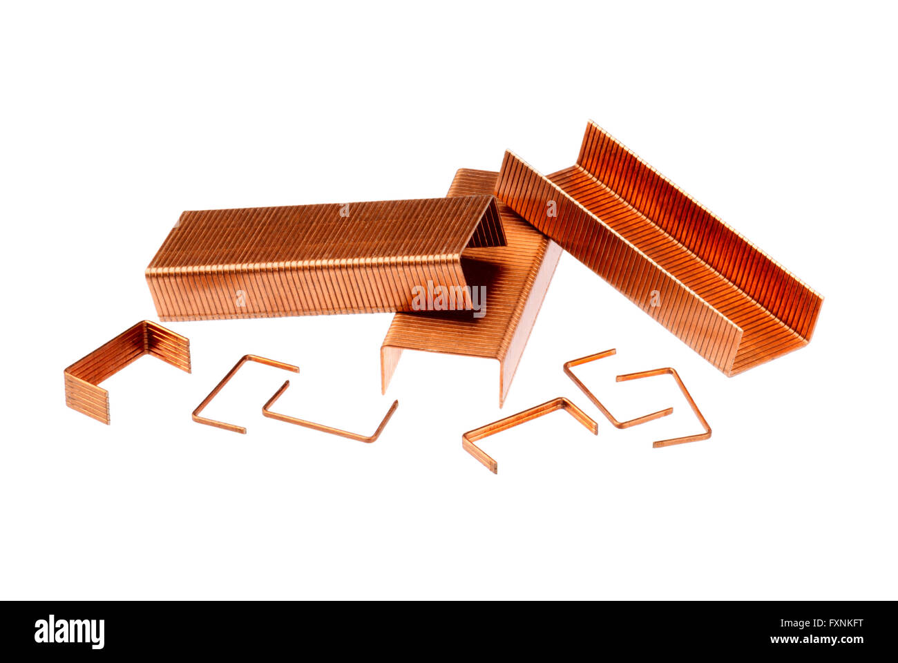 Staples, isolated on white background Stock Photo - Alamy