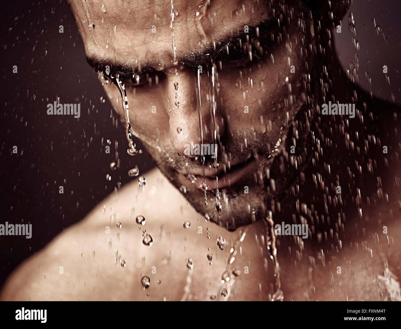 Drop Water Face High Resolution Stock Photography and Images - Alamy