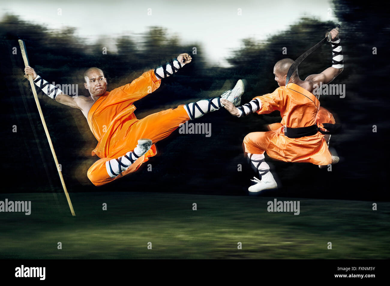 Shaolin Monks Kung Fu High Resolution Stock Photography and Images - Alamy