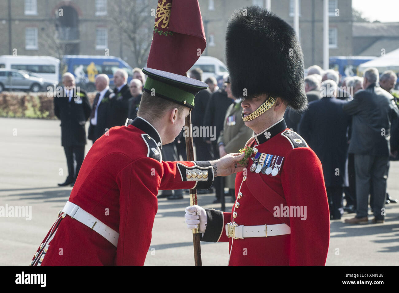 The Duke of Cambridge visits the 1st Battalion Irish Guards at the St ...