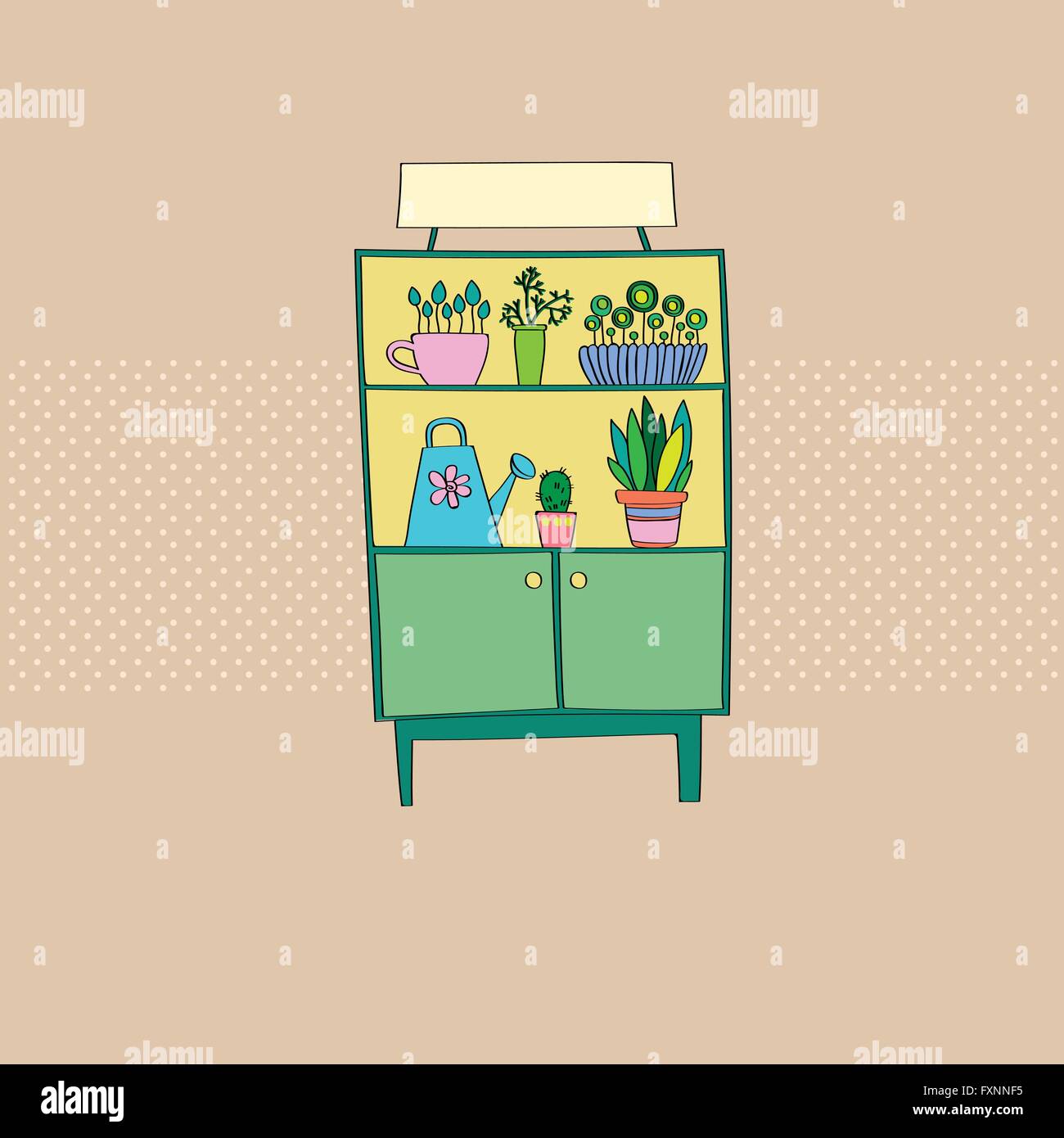 Big and small plants Stock Vector Images - Alamy